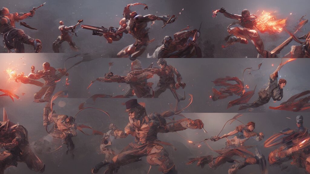 Lexica - Highly detailed comic spread combination of art styles ...