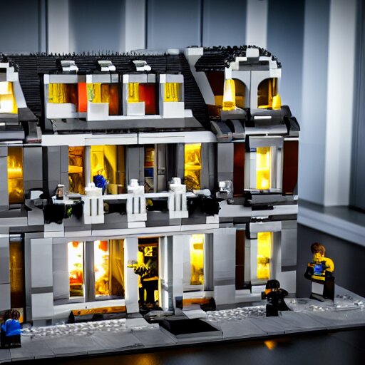 mara - a - lago fbi raid lego set, photorealistic, studio lighti ...