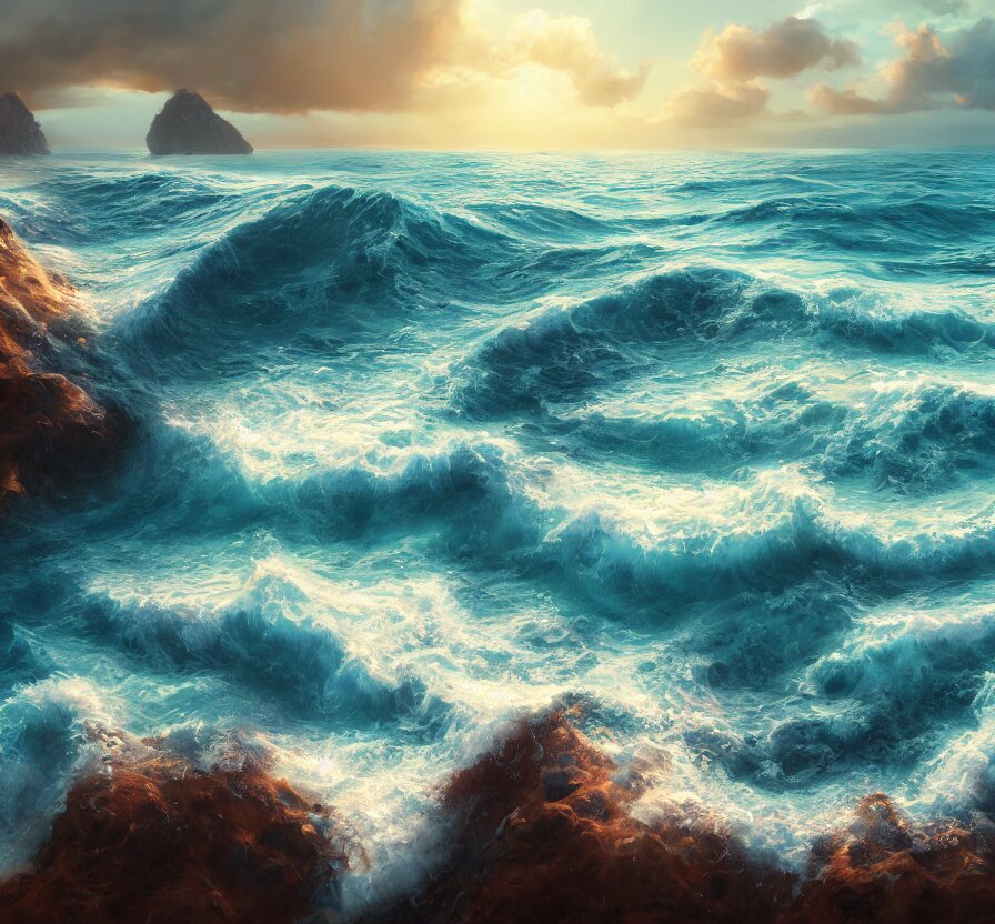 Lexica - Apnoe, ocean, abstract, oil painting, unreal engine 5 ...