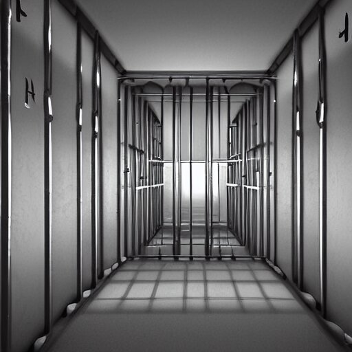 Lexica - A jail cell with restraints on the walls, futuristic, horror ...