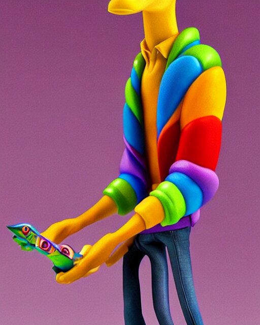 Howard Moon as a Pixar figurine, vibrant, hyperrealistic, Maxima ...