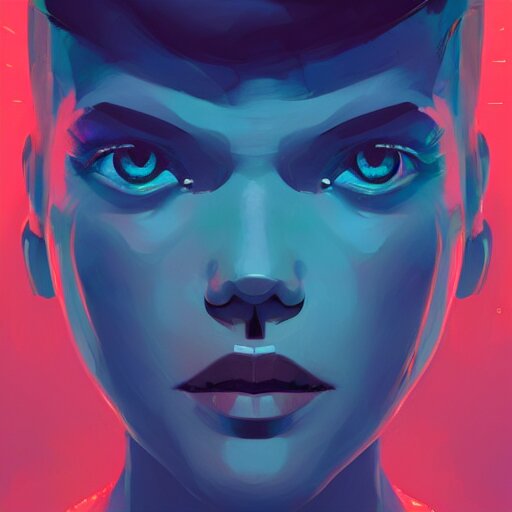Lexica - Face icon stylized minimalist blade runner, loftis, cory behance hd by jesper ejsing ...