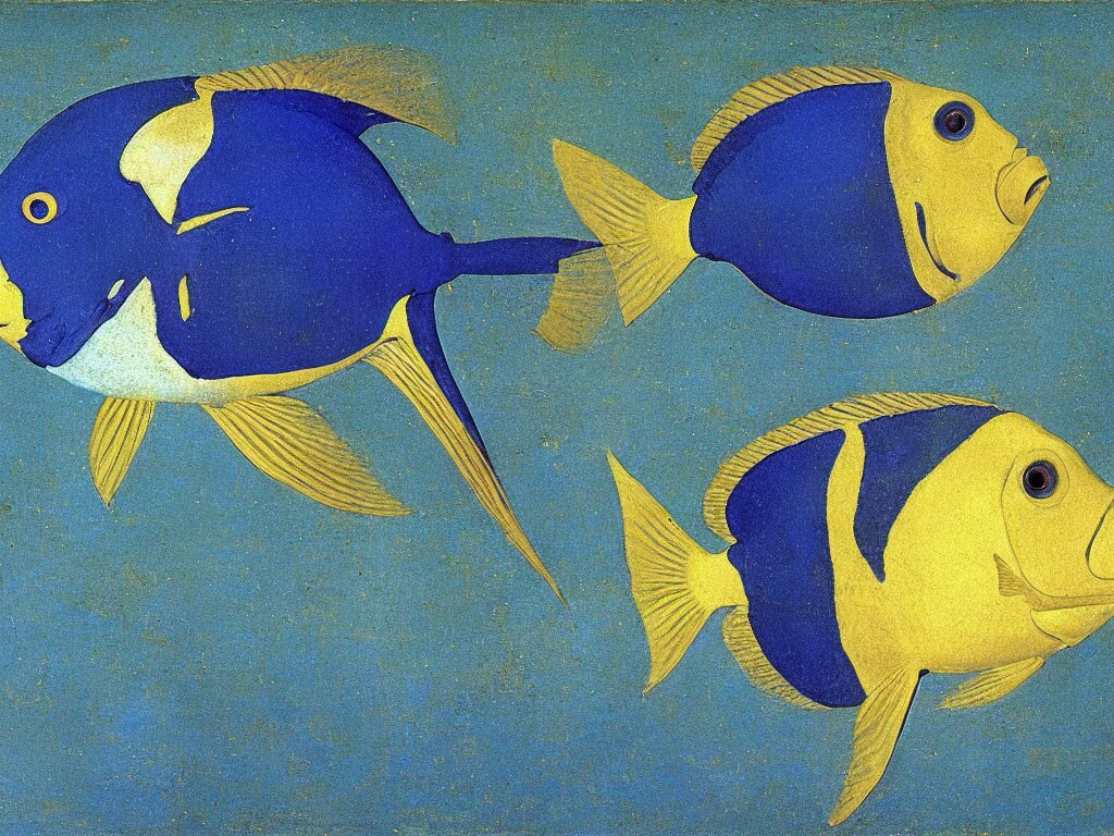 Lexica - Close up exotic blue - faced angelfish fish at night with ...