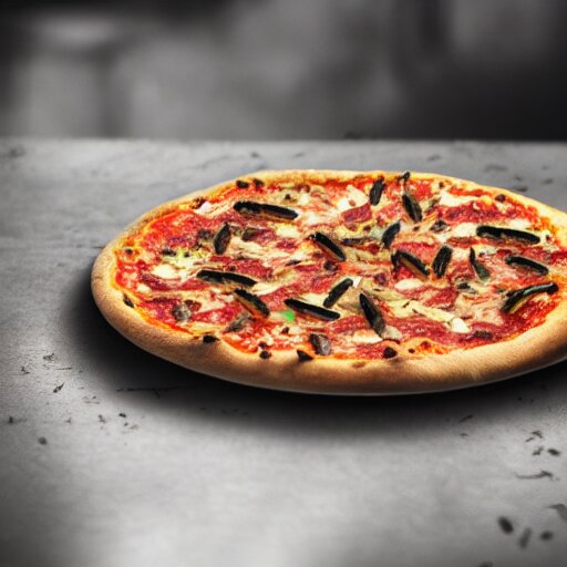 Lexica - A pizza covered in maggots and other insects. concept art ...