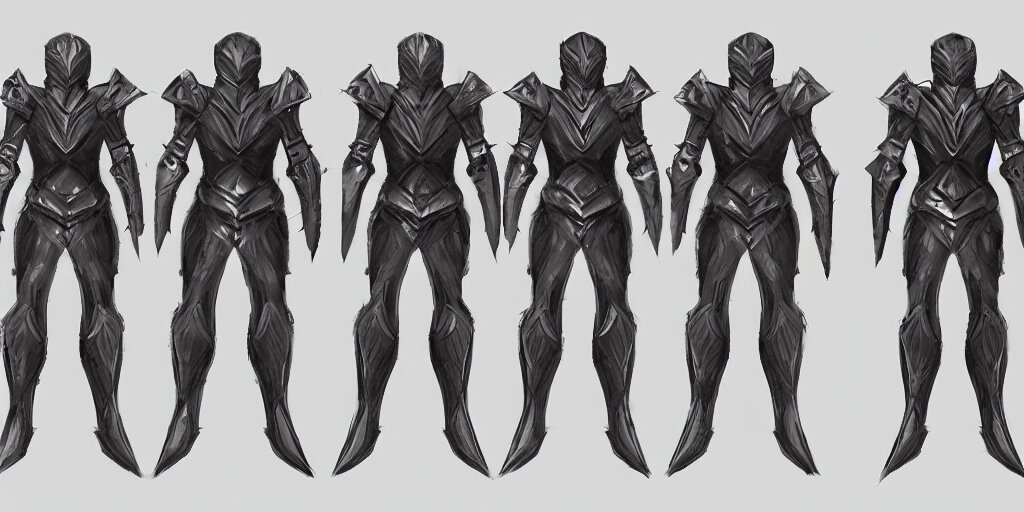 Lexica - Armor concept design sheet
