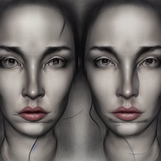 Lexica - A two people's face fusing together!!!!!!, photorealistic art ...