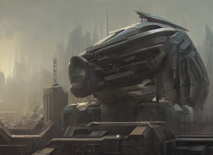 Lexica - Science fiction industrial hard science concept art, brutalist ...