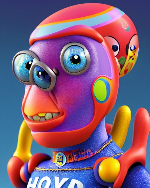 Howard Moon as a Pixar figurine, vibrant, hyperrealistic, Maxima ...