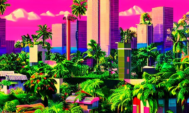 Lexica - Village in a vaporwave jungle, 4k, ultra realistic, award ...