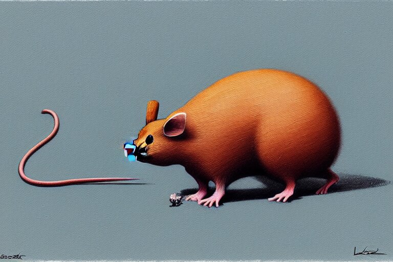 Lexica - Painting of hybrid mouse!!! and ( ( ( ( pikachu ) ) ) ) fused ...