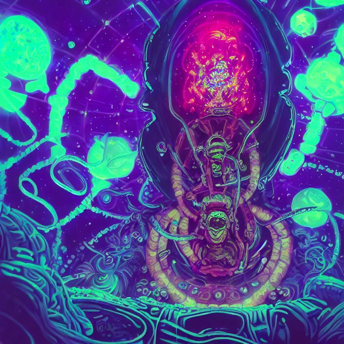 Lexica - Deep space, cosmos, psychedelic flowers, organic, oni compound ...