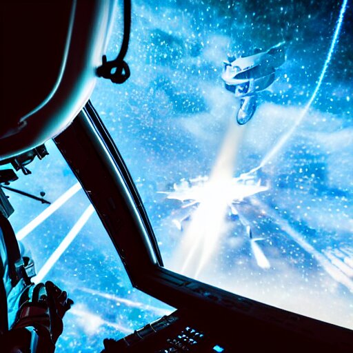 Lexica - Ultra wide angle very closeup view of a pilot in a futuristic ...