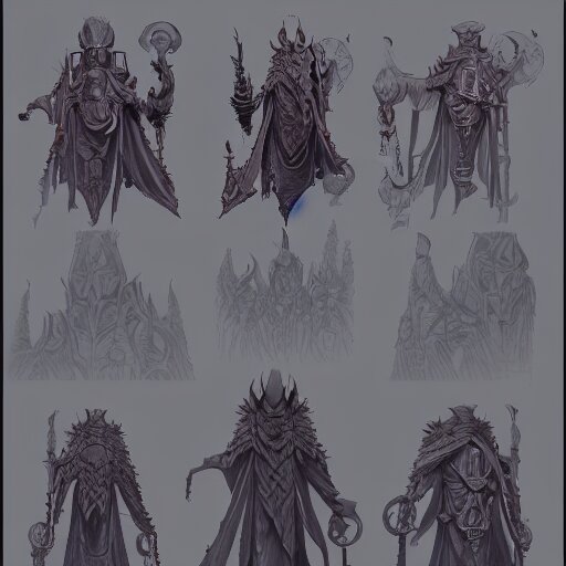 Lexica - Arch lich design, dnd character sheet, Moebius, Greg Rutkowski ...