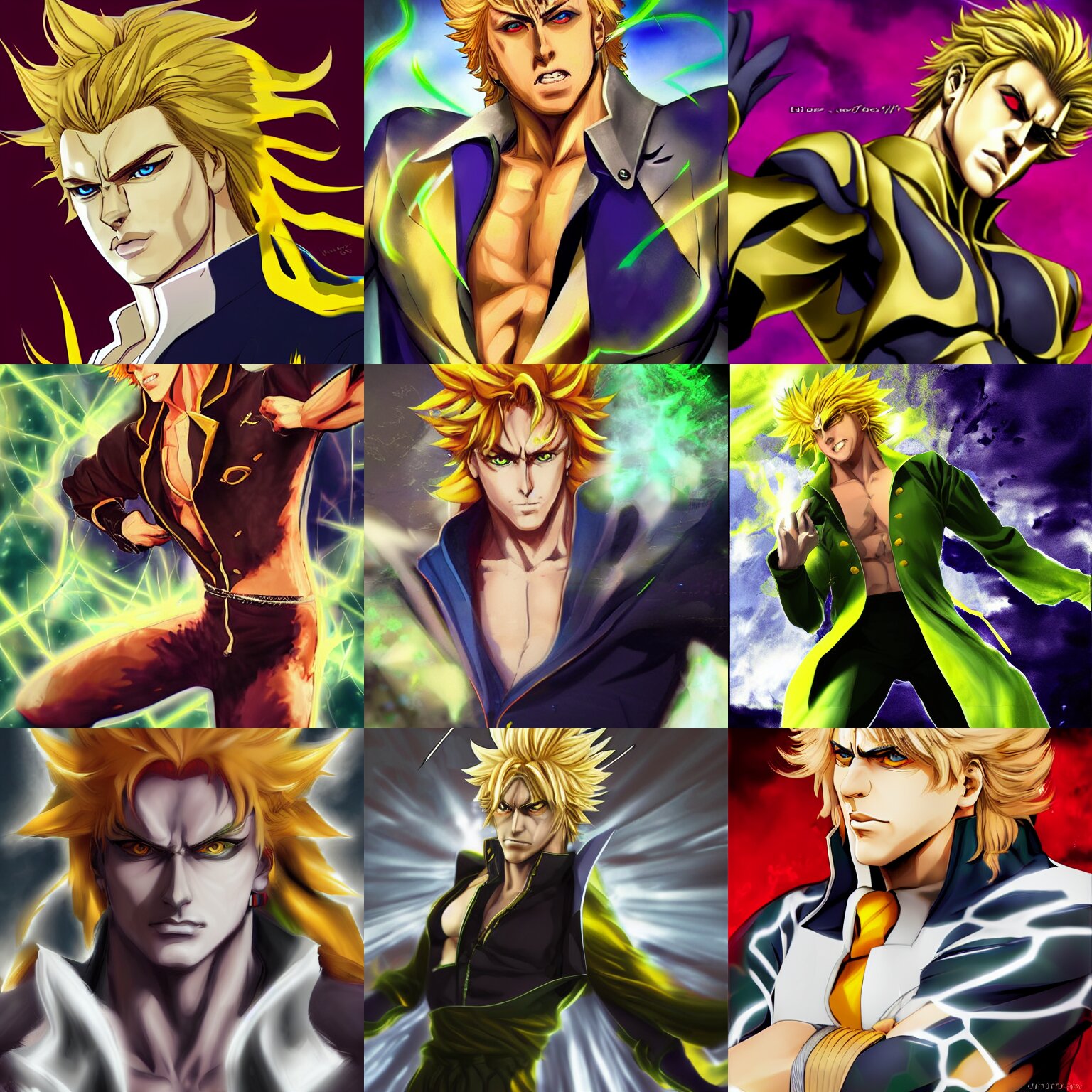 Lexica - Dio brando, jjba, pixiv, artstation