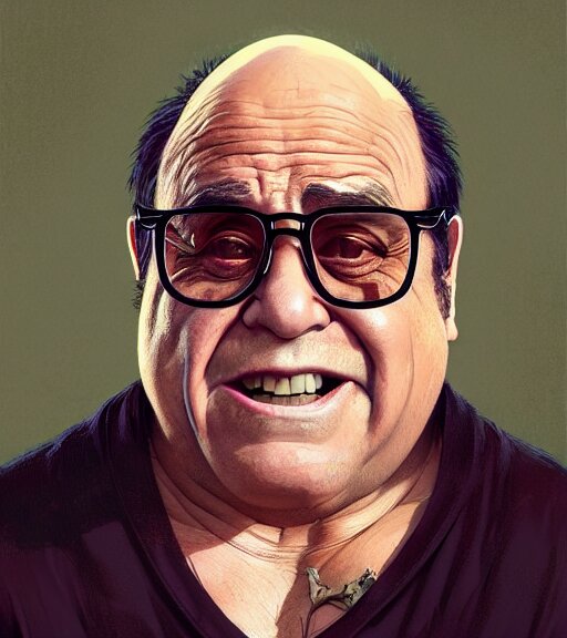 Lexica - Highly detailed portrait of Danny DeVito, in GTA V, Stephen ...