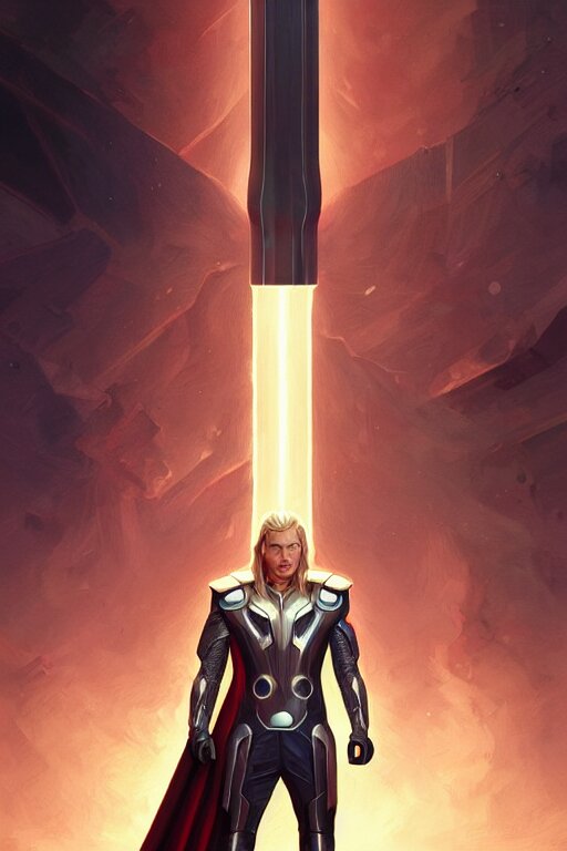 Lexica - Elon musk as thor, realistic portrait, symmetrical, highly ...