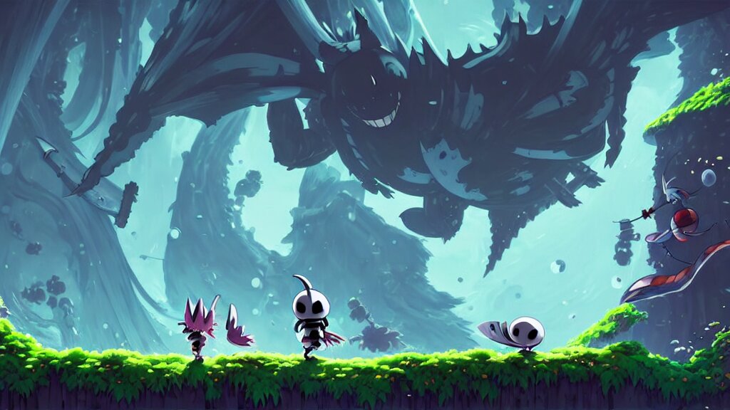 Lexica - Side scrolling, press square to jump, studio ghibli, sharp ...