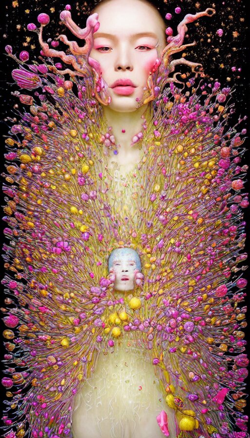 Lexica - Hyper detailed kawaii liquid singer portrait seen transforming ...