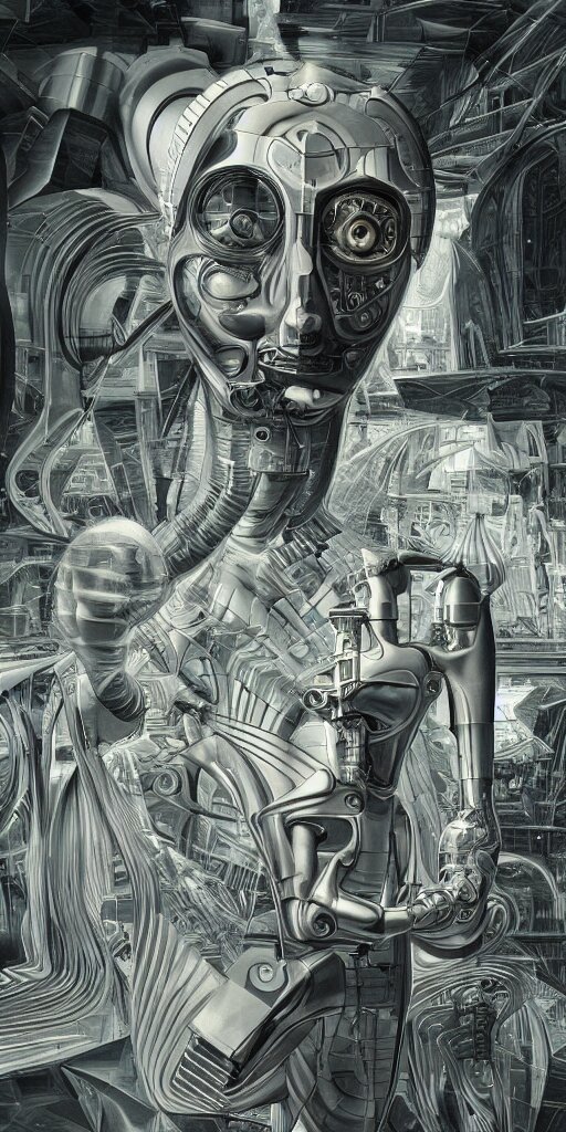 Lexica - Modern man being morphed into future trans human cybernetic ...