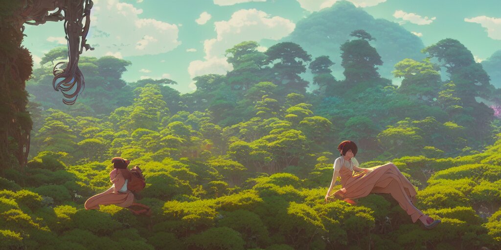 Lexica - Highly detailed vfx panoramic landscape of studio ghibli ...