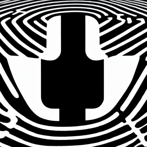 black and white minimal animal symbol by karl gerstner, monochro ...