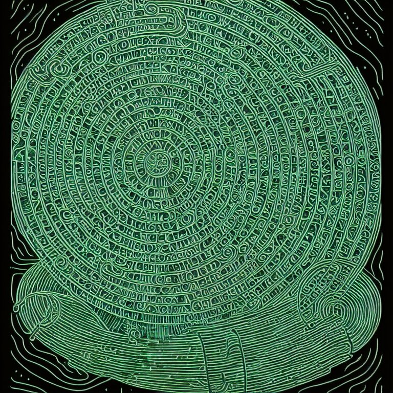 Lexica - Giant Floating Circular Ancient Sacred Calligraphy Enso ...