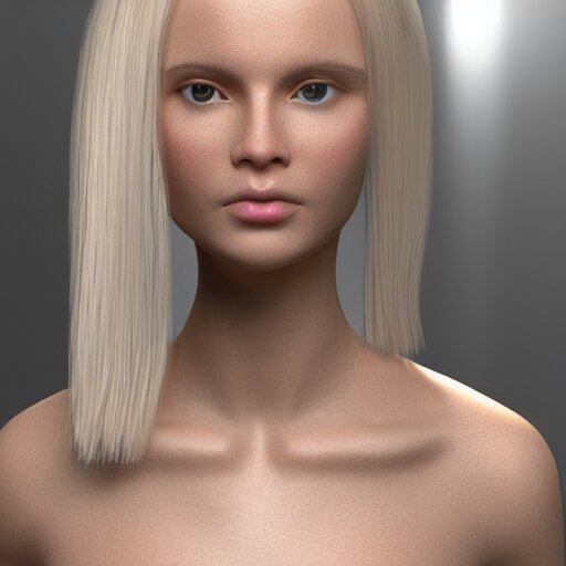 Lexica - Opaque skin, blonde, translucent sss, daz occlusion