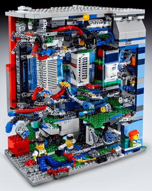 lego set of a modern computer motherboard - Arthub.ai