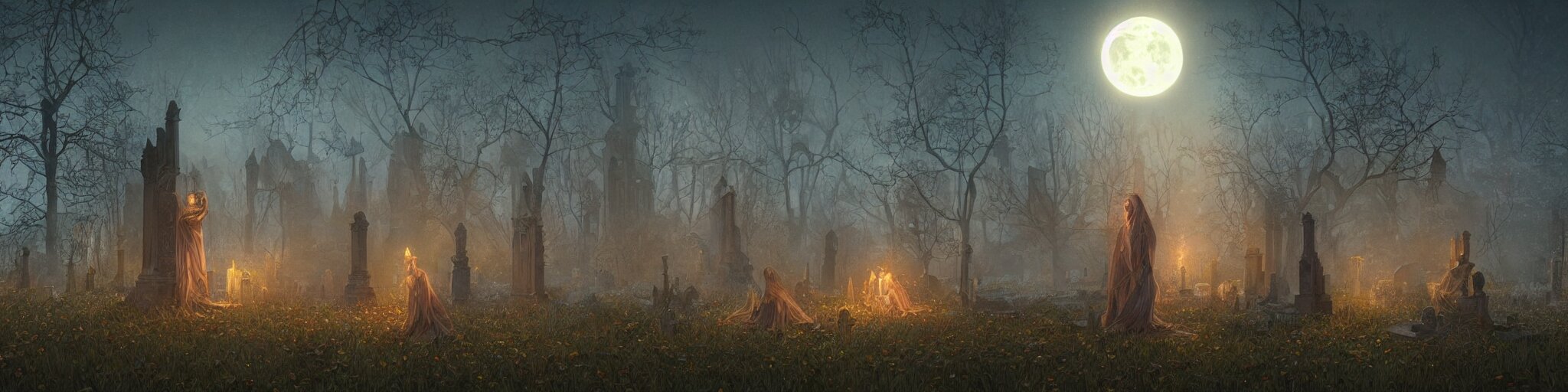 Lexica - An ultra detailed animation of a glowing apparition in a ...