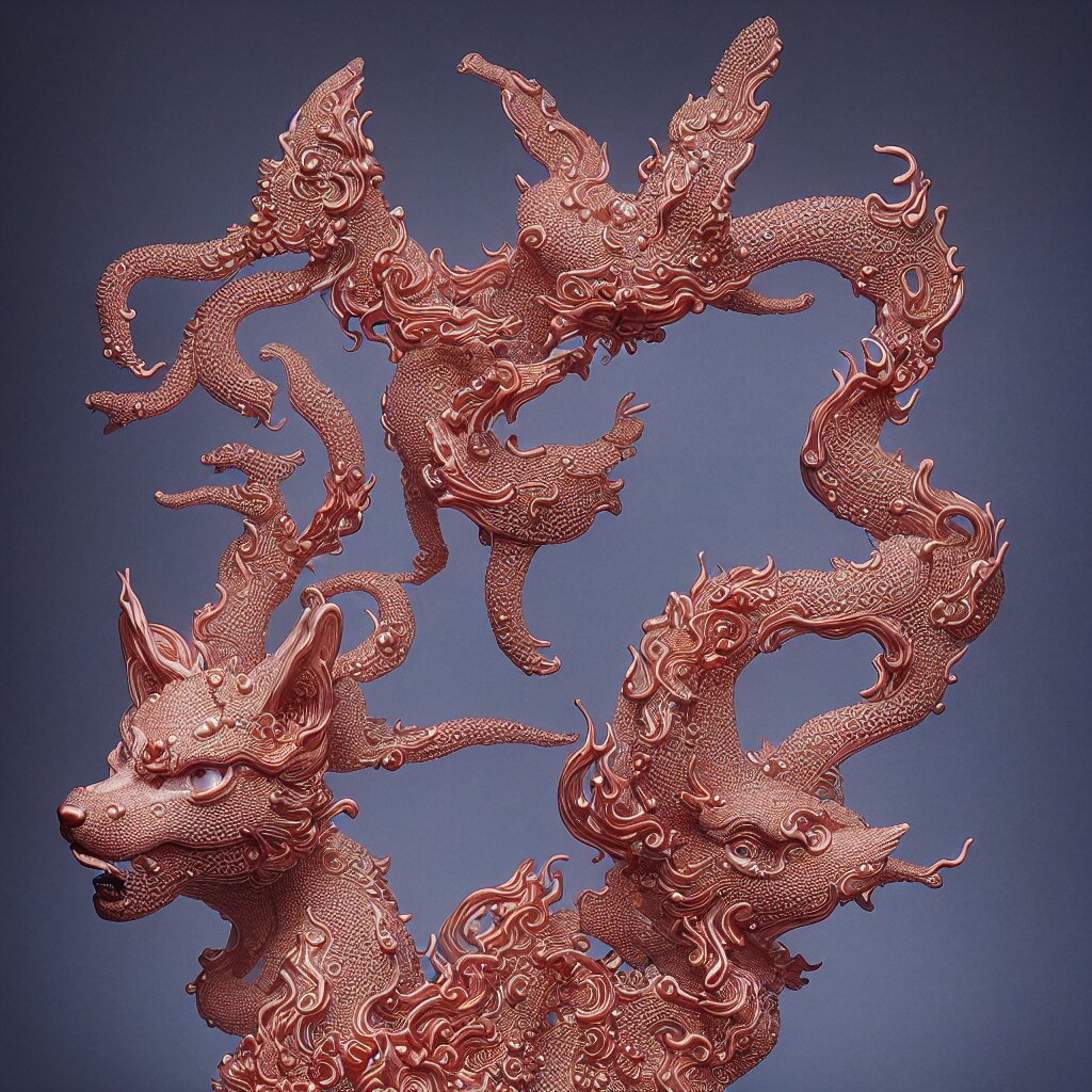 Lexica - A photo - real delicate iridescent ceramic porcelain sculpture ...