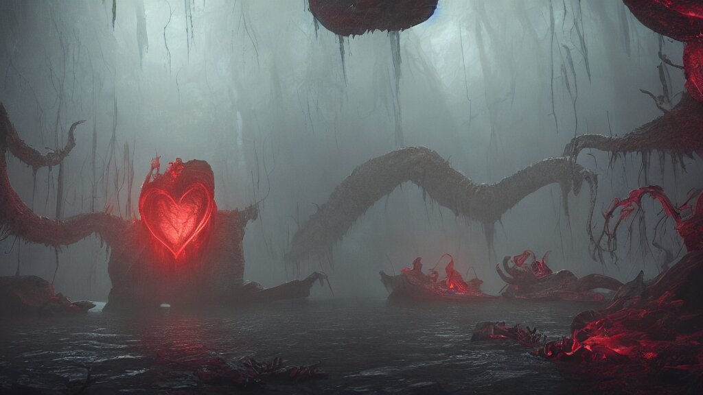 Lexica - Heart of Darkness with many monsters, Eldritch, 8K, concept ...