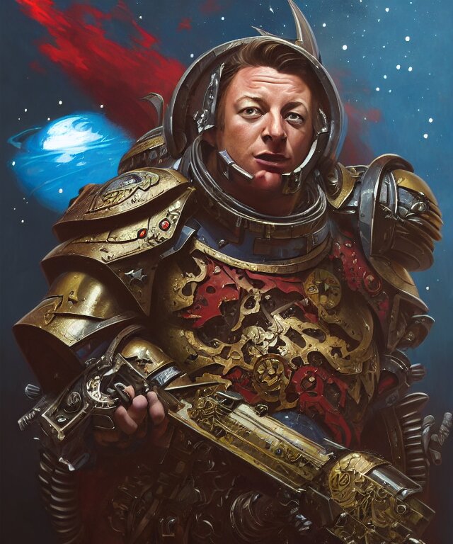 Lexica - Jamie Oliver as Warhammer 40k Space Ork, portrait, fantasy ...