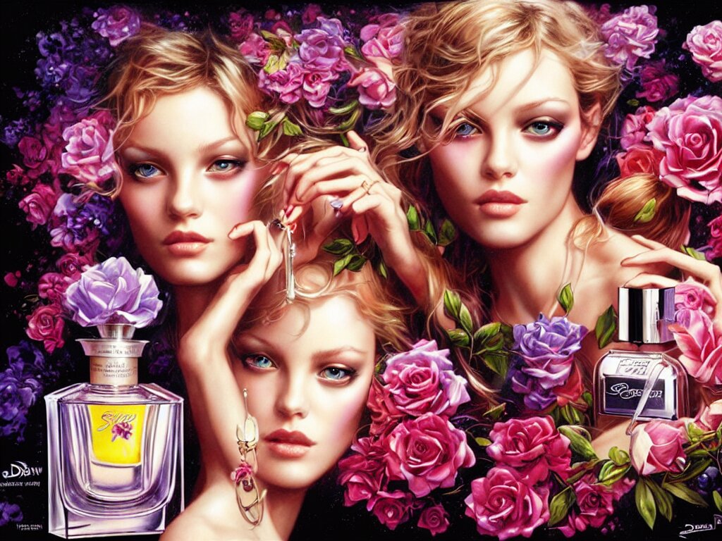 Lexica - Fragrance advertising campaign painted by drew struzan, highly ...