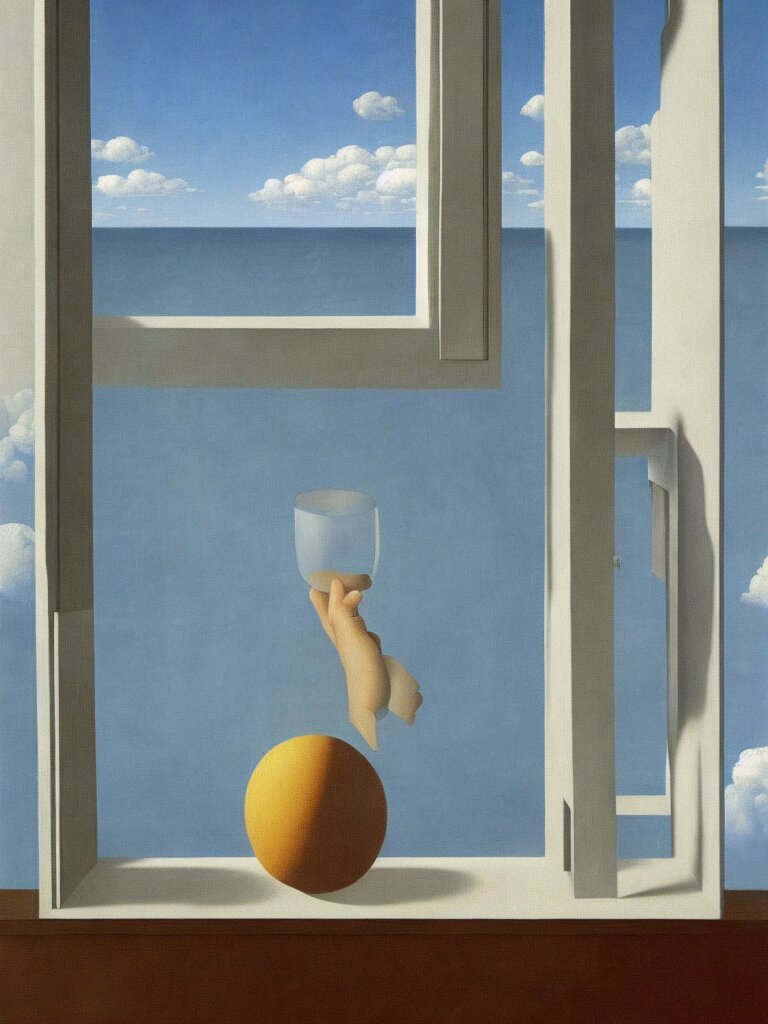 Lexica - The window by rene magritte, detailed painting, hd, hq, high ...
