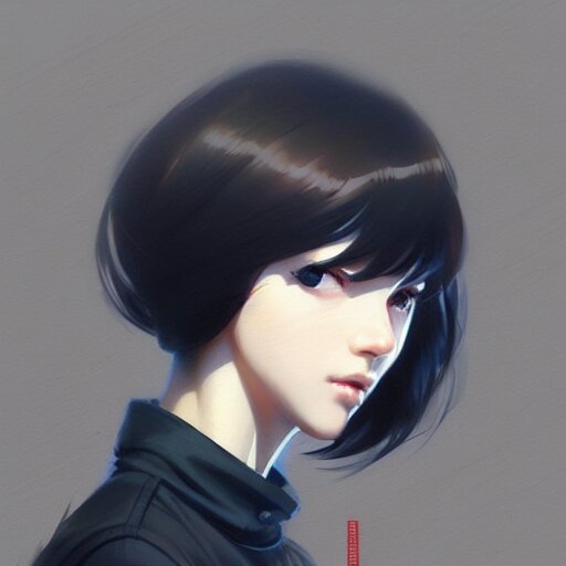 Lexica - Elegant girl in urban outfit, cute fine face, digital painting ...