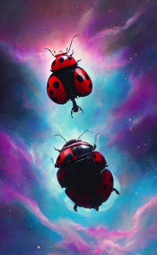 Lexica - A beautiful artwork illustration, a mechanical ladybug ...