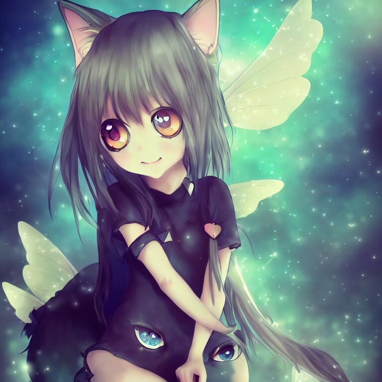 Anime Wolf Girl With Wings