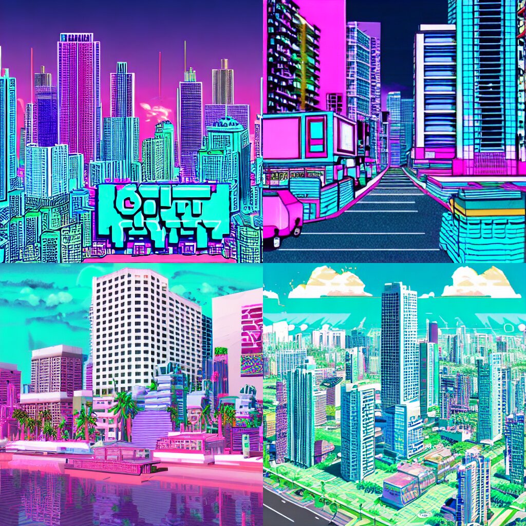 Lexica - Vaporwave city