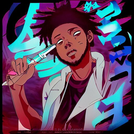 Lexica - Anime key visual of kendrick lamar, pixiv