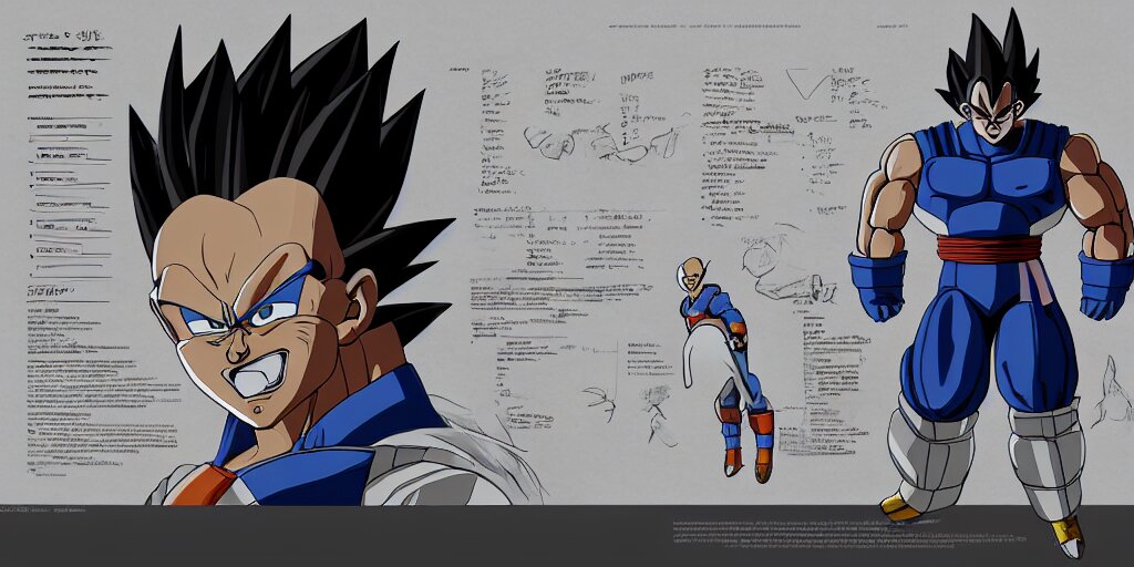 Lexica - Vegeta, character sheet, concept design, contrast, kim jung gi ...