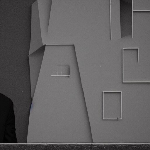 Lexica - Architectural portrait of an exhausted architect