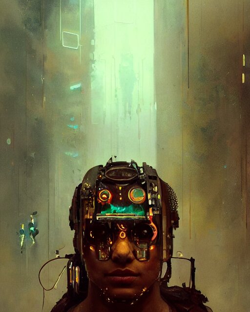 Lexica - Detailed portrait australian aboriginal cyberpunk futuristic ...