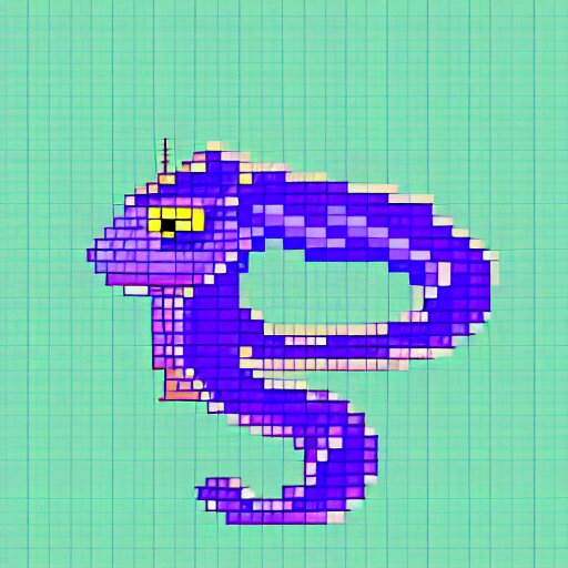 Lexica - Low resolution pixel art of a dragon, simple, digital art