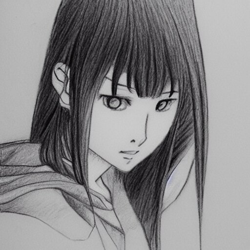 Lexica - A lonely girl by takehiko inoue. pencil sketch.