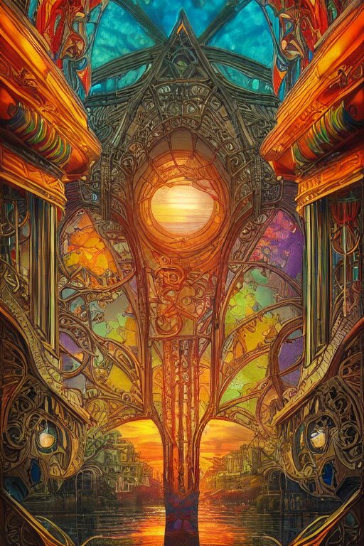 Lexica - Cityscape made out of stained glass, photorealistic, unreal ...