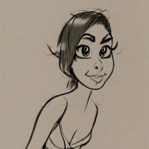 Lexica - Milt kahl sketch of a cuban girl who looks like a squirrel as ...