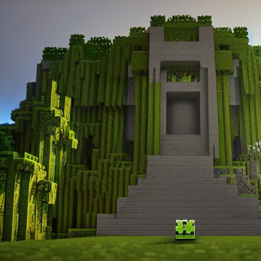 Lexica - Unreal engine render of minecraft creeper as the lord of a ...