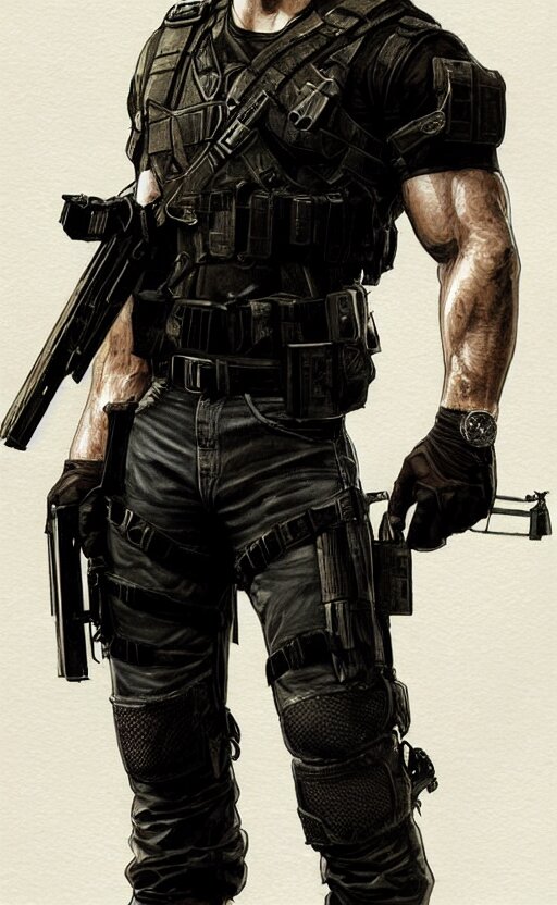 Lexica - Portrait of henry cavill as chris redfield, resident evil ...