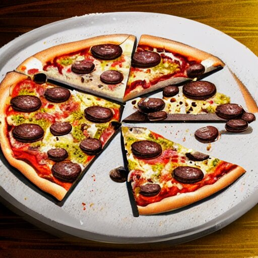 Lexica - A pizza covered in maggots and other insects. concept art ...