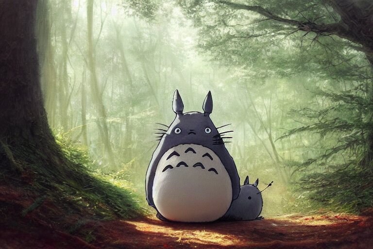 Lexica - Photorealistic Totoro sitting in a forest, fantasy ...